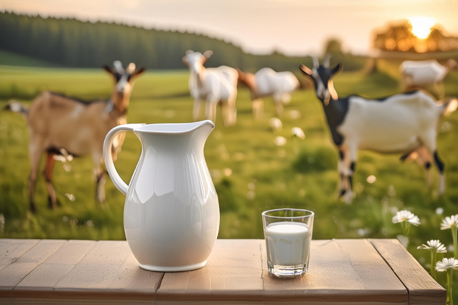 raw goat milk - Homestead 1870